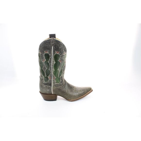 Justin Boots | Shoes | Justin Mens Pearced Cactus Crackle Black Cowboy ...